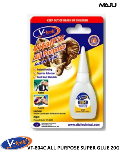 V-TECH VT-804C ALL PURPOSE SUPER GLUE 20G | Lazada