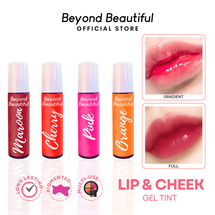 Beyond Beautiful Lip and Cheek Gel Tint (10ml) [Pigmented, Blendable ...
