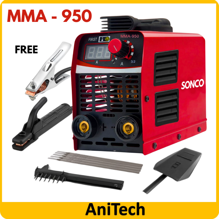 SONCO MIG Welding Machine Set Gasless MIG/MMA/TIG 3in1 Inverter IGBT Welder Walding mesin ...