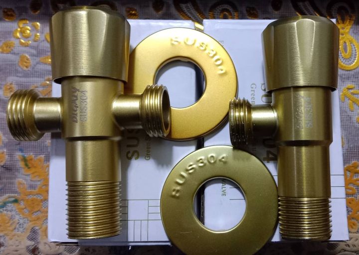 SUS304 Gold Angle Valve | Lazada PH