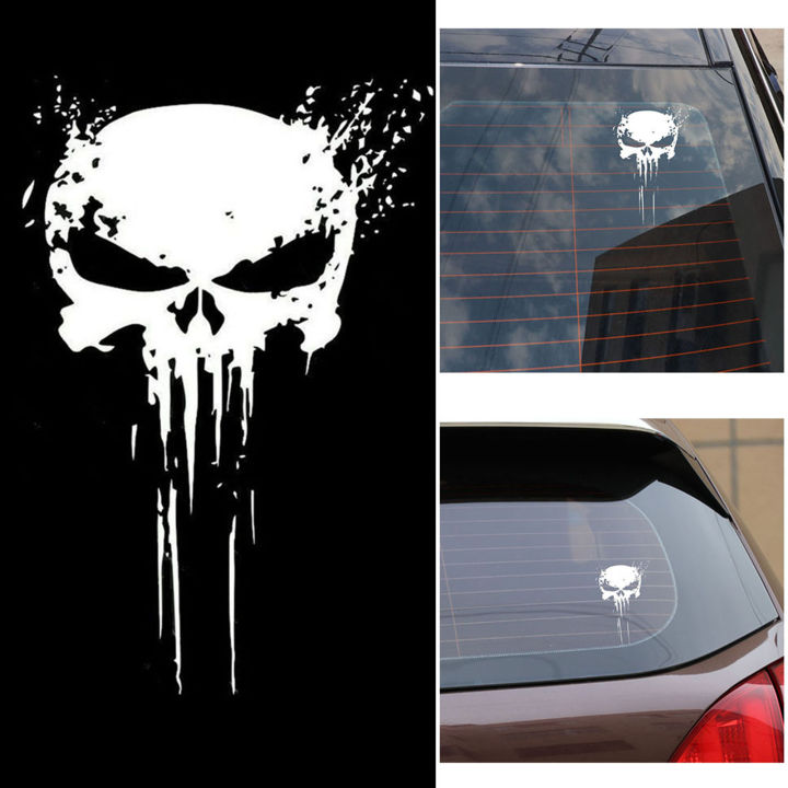Punisher Skull Blood Vinyl Car Decals Stickers Motorcycles Decoration ...