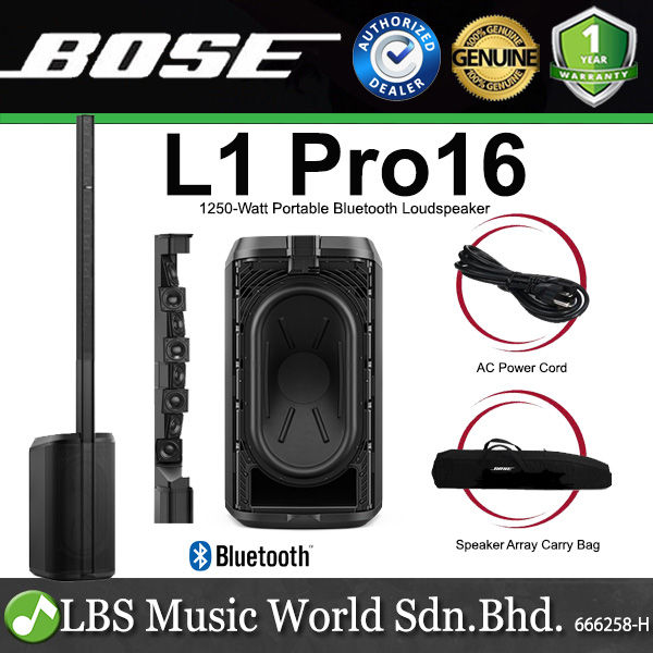 Bose L1 Pro16 1250 Watt Portable Line Array PA System Bluetooth ...