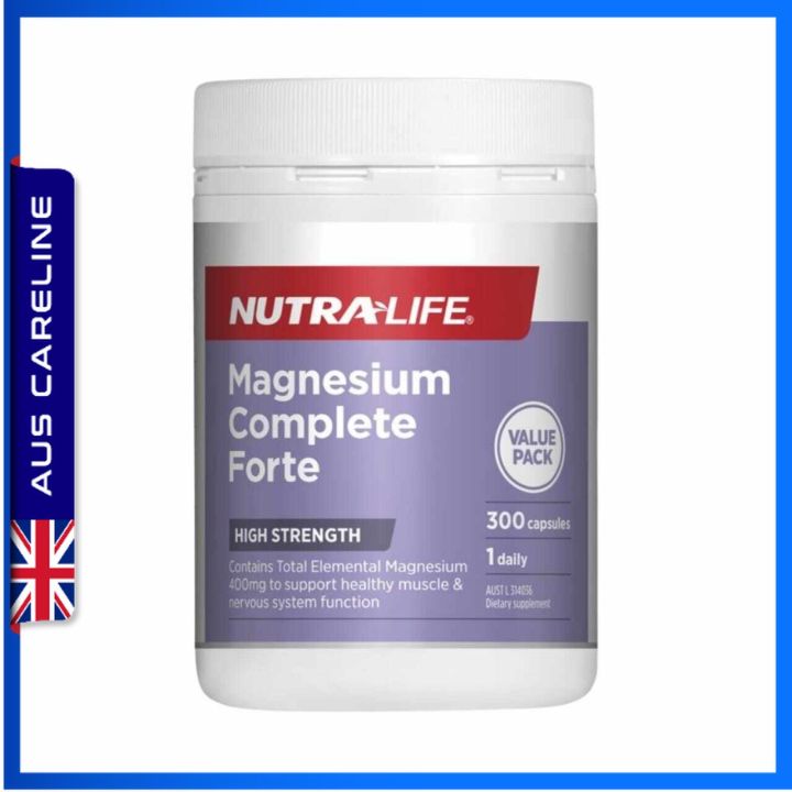 Nutra-Life Magnesium Complete Forte 300 Capsules Exclusive Size | Lazada