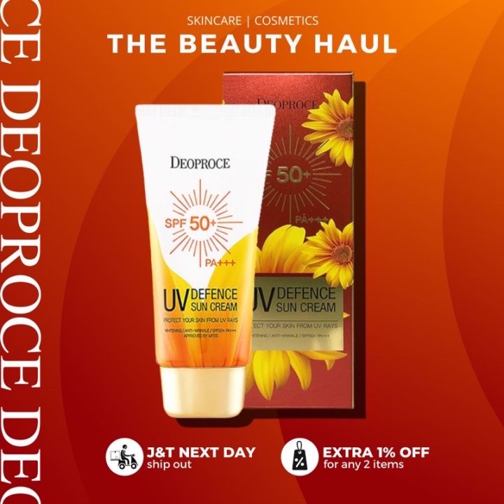 DEOPROCE UV Defence Sun Cream | Soft Daily Sun Cream SPF50+ PA+++ (70g ...