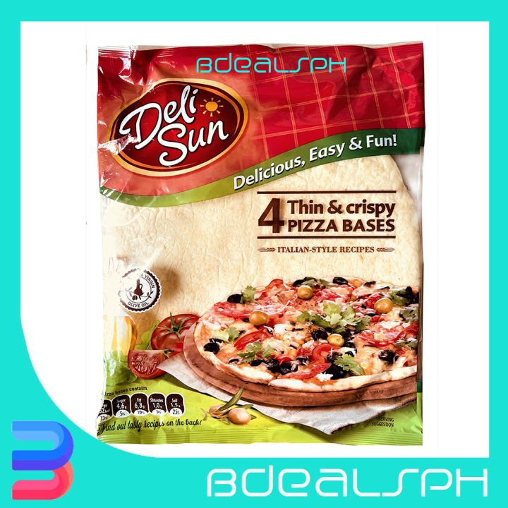 Deli Sun 4 Thin Crispy Pizza Bases - 320g | Lazada PH