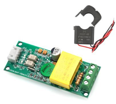100A PZEM 004T WATTMETER+OPEN CT KWH METER VOLT AMP CURRENT TEST MODULE ...