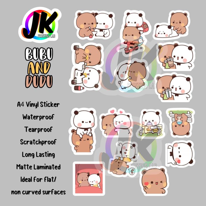Bubu Dudu Vinyl Sticker Set [15pcs] | Lazada PH