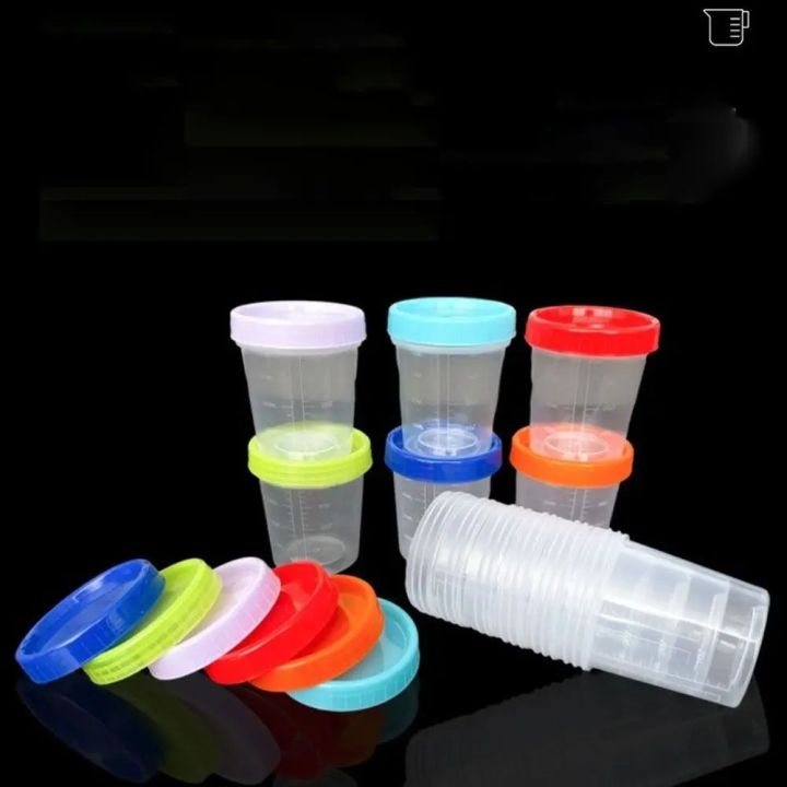 120ml Measuring Cup Transparent Graduated Plastic Packaging Cup Salad ...