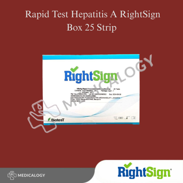 Rapid Test Hepatitis A RightSign – Box 25 Strip | Lazada Indonesia