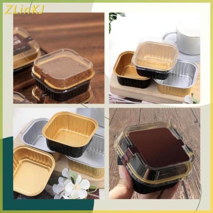 ZLinKJ 10Pcs Aluminum Foil Cupcake Cups Non-Stick Foil Baking Cups ...