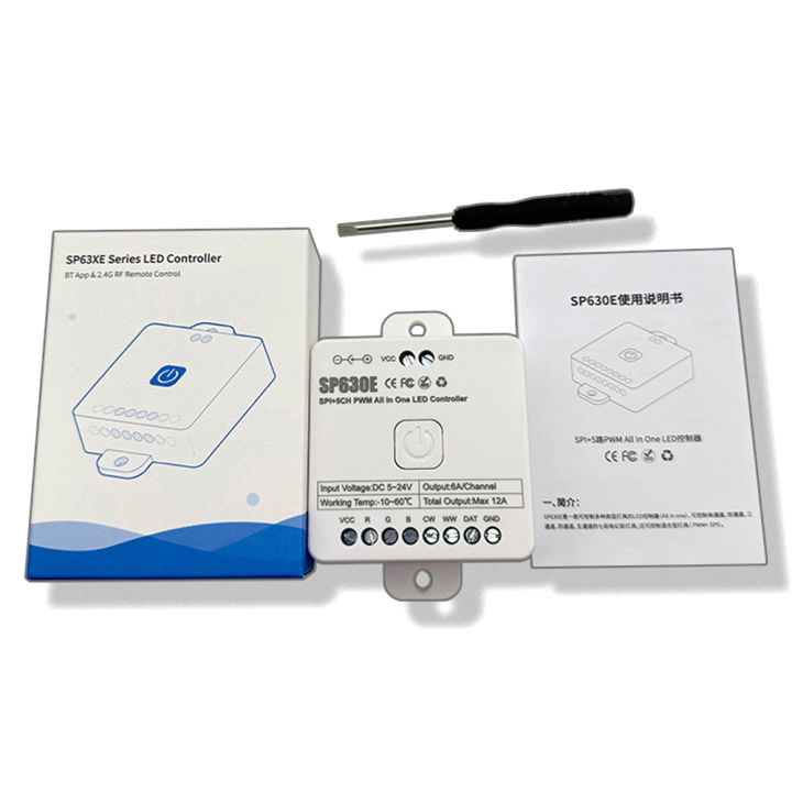 SP630E Bluetooth LED Controller RGB Dream Color LED Pixels Strip Light ...