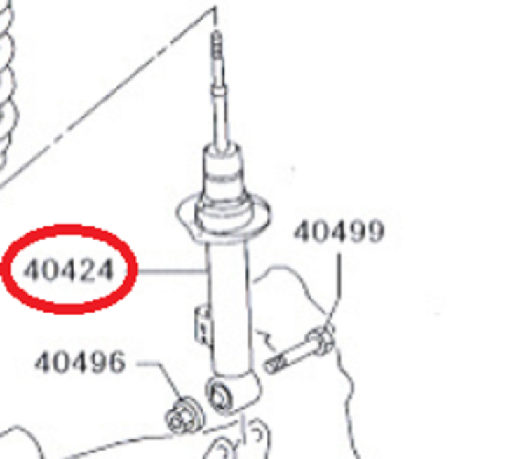 โช้คอัพหน้า ปาเจโร่ Mitsubishi แท้เบิกศูนย์ รหัส 4062A085 | Lazada.co.th