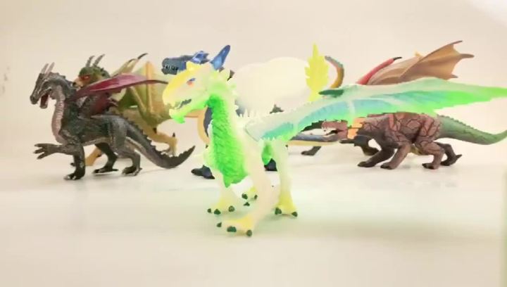 Children's Simulation Solid Magic Dragon Model Wild Animal Plastic ...