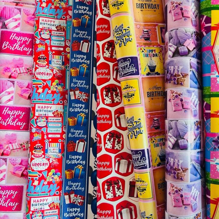 Coated BIRTHDAY Gift Wrapper SOLD PER 20pcs/rolled) | Lazada PH