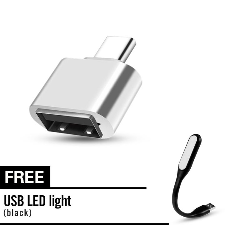 【Free LED watch or light】OTG adapter USB Male to USB Type C Female OTG ...