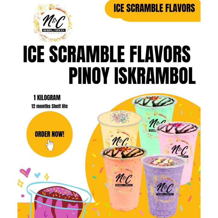 ICE SCRAMBLE POWDER FLAVORS PINOY ISKRAMBLE 100g 250g 500g 1kg | Lazada PH