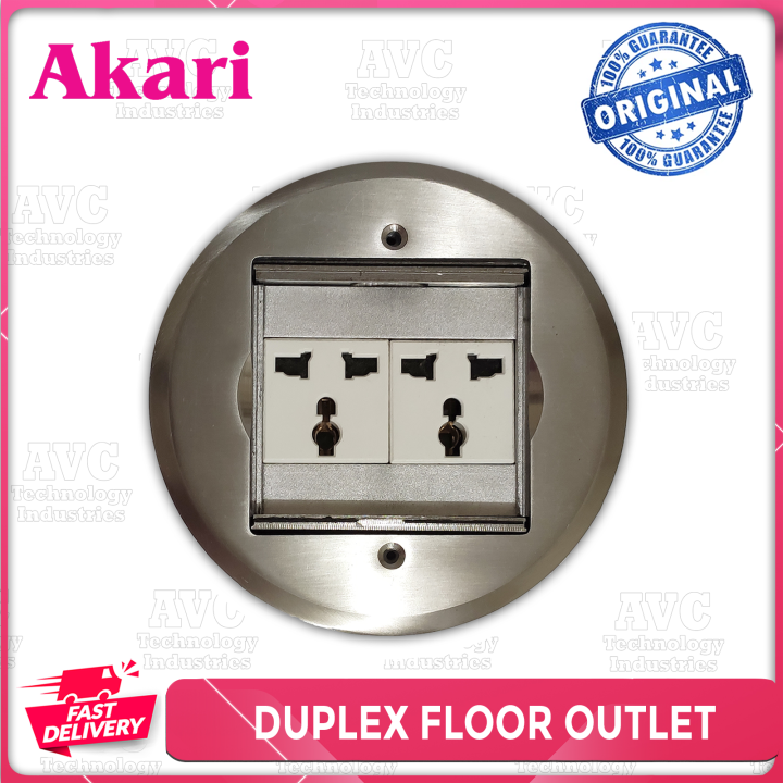 AKARI Duplex Window Type Multipurpose Grounding Floor Outlet AWD8534S ...