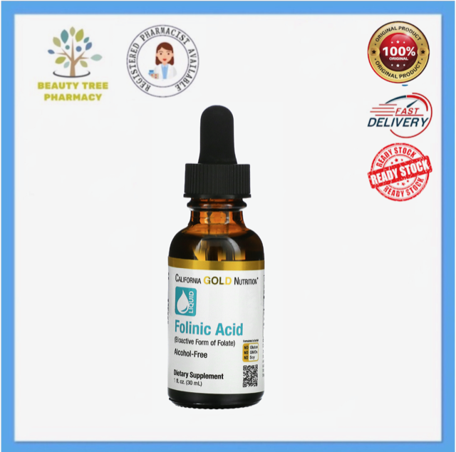 California Gold Nutrition Folinic Acid 30ml | Lazada