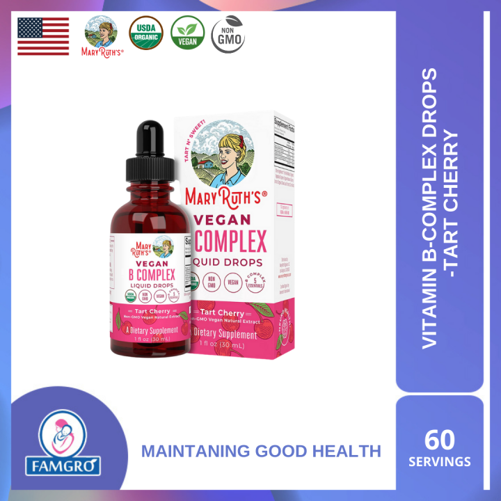 Mary Ruth Vegan Vitamin B Complex Liquid Hair Skin Nails Energy | Lazada PH
