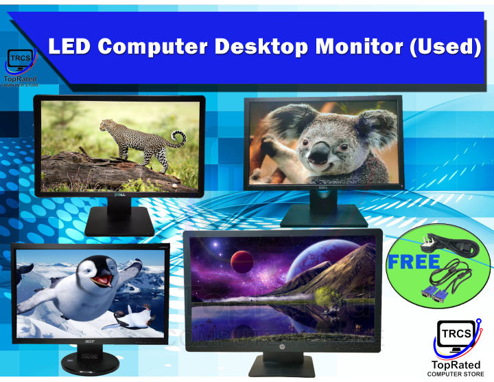 Branded LED Computer Desktop Monitor Computer Computer PC Monitor (Used ...