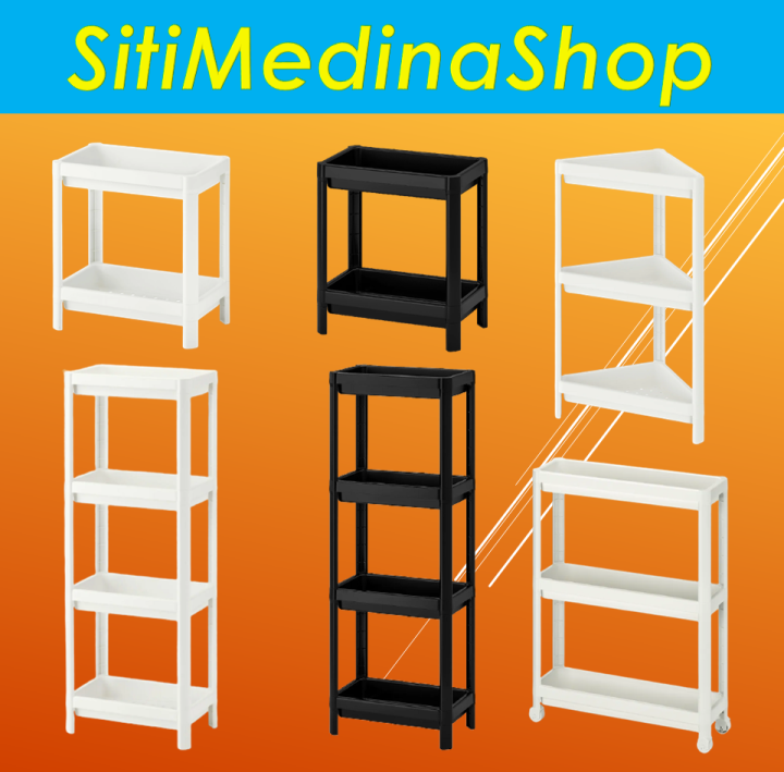 IKEA VESKEN Shelf Rack Barang Rack Tandas | Lazada
