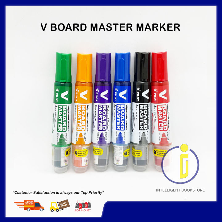 [Intelligent] Pilot V Board Master Whiteboard Marker Pen | Lazada
