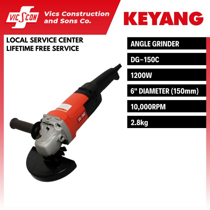 KEYANG DG-150C ANGLE GRINDER 1200W | Lazada PH