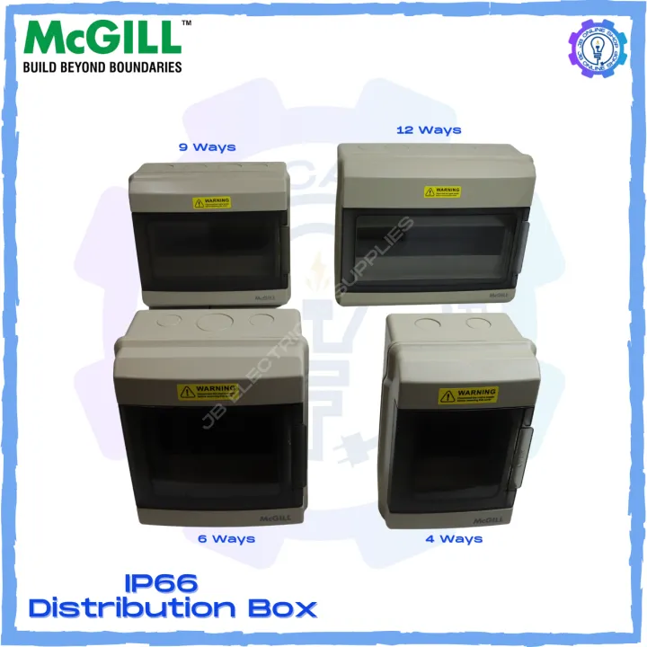 McGILL Waterproof Distribution Box Outdoor- IP66 | Lazada PH