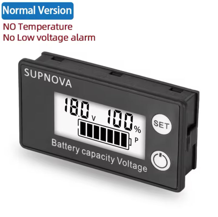 วัดโวต์ DC เกจวัด แรงดันไฟฟ้า ดีซี Voltmeter วัดแบตเตอรี่ DC 8V-100V ...