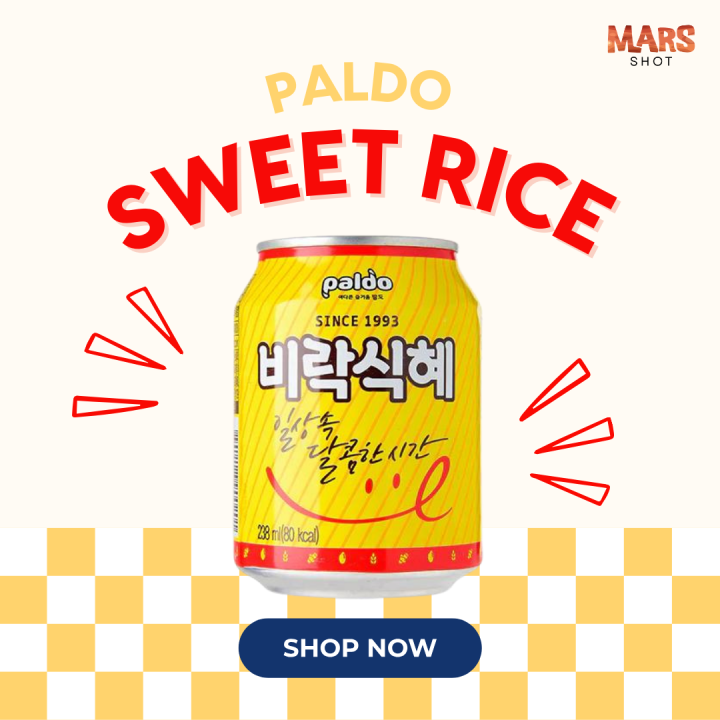 Paldo Sikhye Korean Sweet Rice Punch 238ml | Popular Korean Beverage Soft Drink | Lazada Singapore