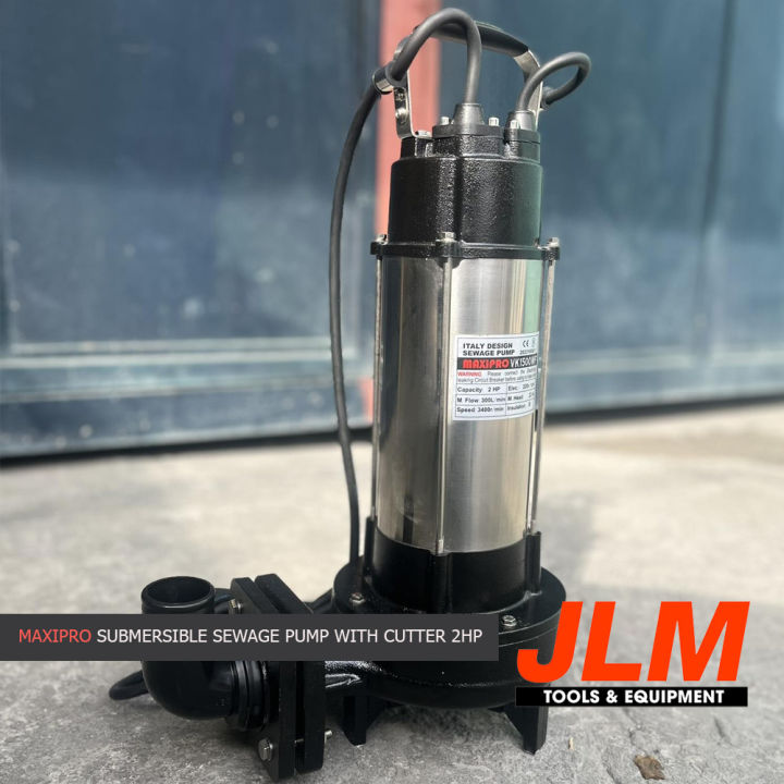 Maxipro Submersible Sewage Pump With Cutter and Float Switch 2HP and ...