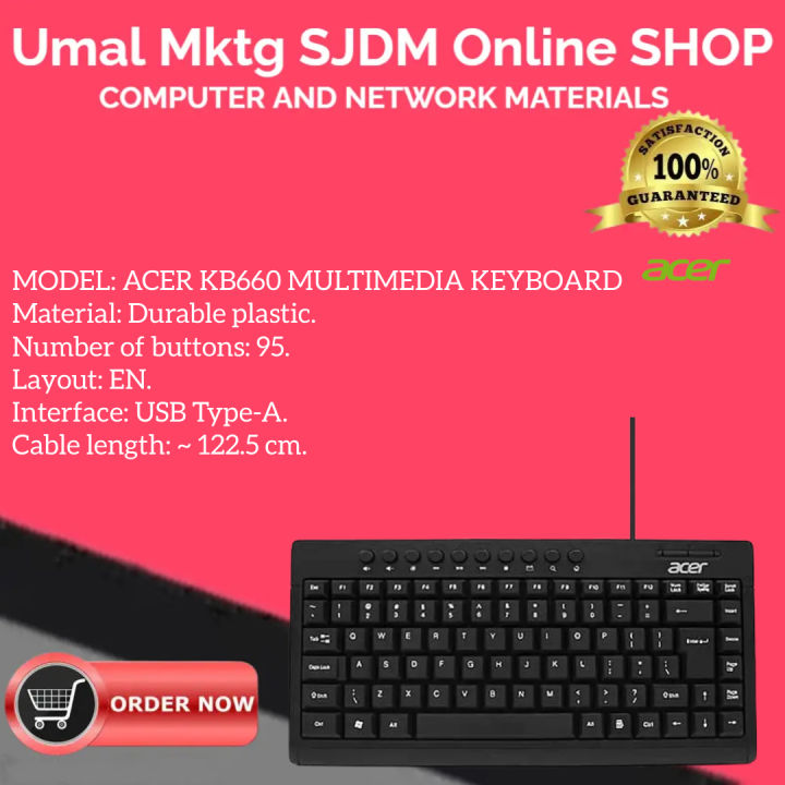 ACER Multimedia Keyboard KB660 | Lazada PH