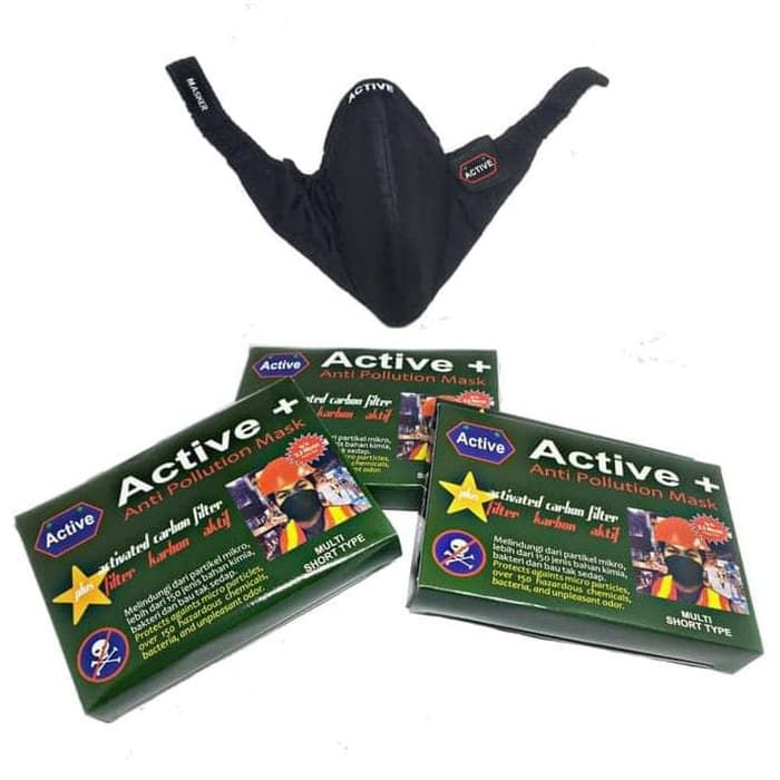 Masker Active + Masker Anti Virus/Masker Anti Polusi/masker kesehatan ...