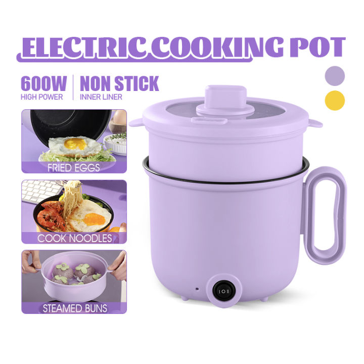 【New】Electric Boiling Pot 1.8L Multi Mini Rice Cooker Non-Stick Inner Pot Electric Heating Pot ...