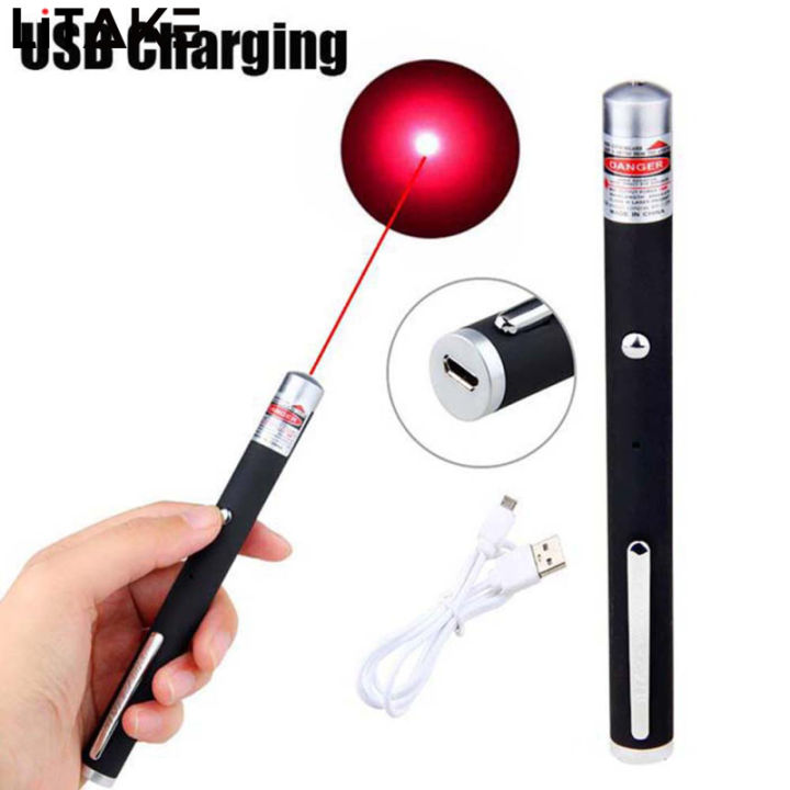 Powerful Laser-pen Usb Charging Laser-pointer Sight For Presentations ...
