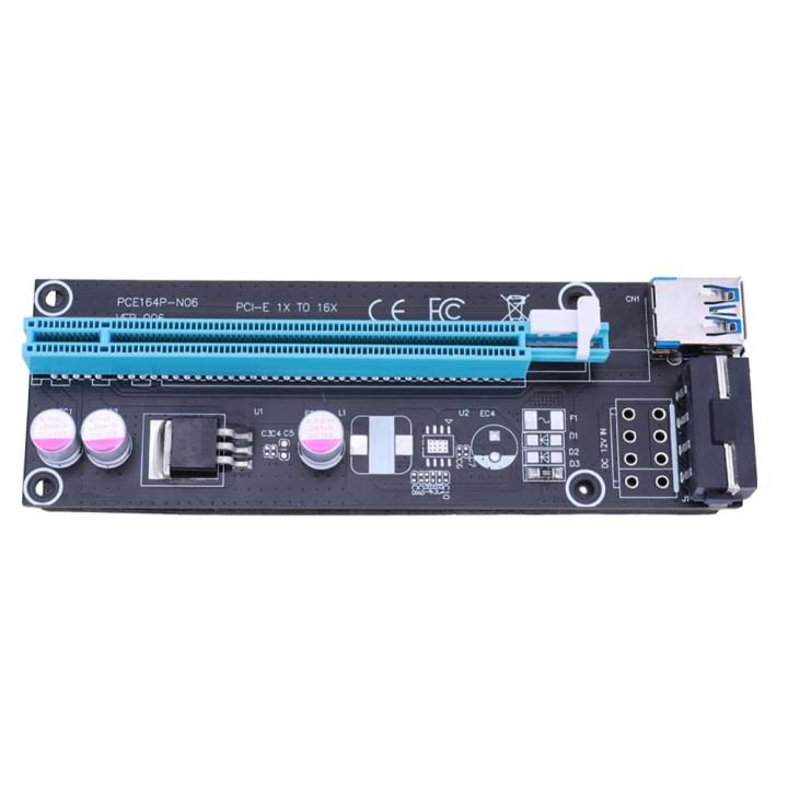 PCIE PCI Express 1x To 16x PCI-E Riser Card USB 3.0 Cable Mining ...