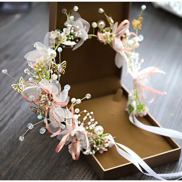 Faye Mahkota Bunga Mutiara - Headpiece Hiasan Hijab / Kepala Elegan ...