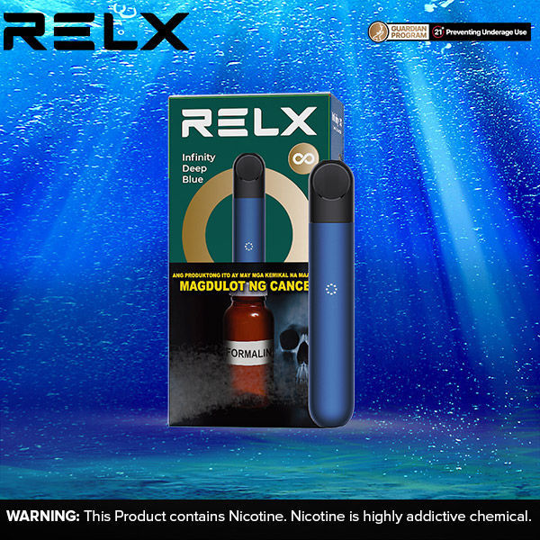 BUNDLE RELX Infinity Device DEEP BLUE + 1 Pod Pro | Lazada PH