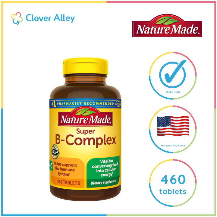 Nature Made Super B-Complex, Super B Complex, 460 Tablets (01/2025 ...