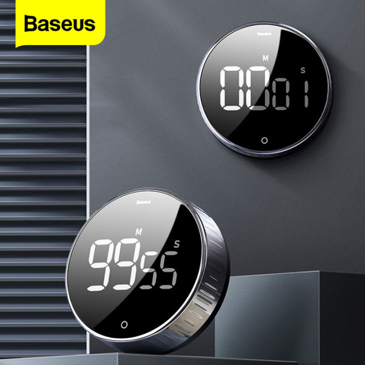 Baseus Magnetic Digital Timers Manual Countdown Kitchen Timer Countdown
