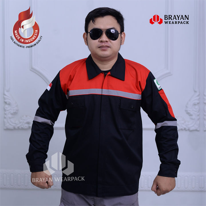 Baju Wearpack Safety Pakaian Kerja Lapangan Proyek APD K3 Safety First ...