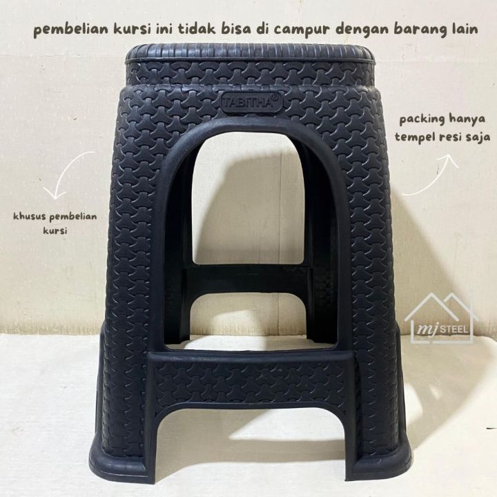 BANGKU DUDUK /KURSI BASO SUMO HITAM PLASTIK KUAT KOKOH (SATUAN ...