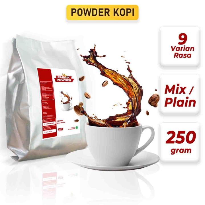 Powder Kopi 250 gram, Bubuk Minuman Kopi , Powder Drink Coffee Series ...