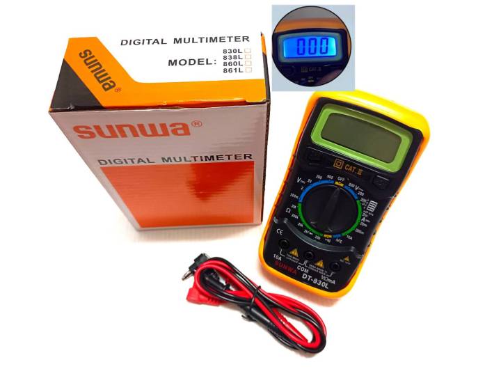 Sunwa DT-830L จอ LED Digital Multimeter มัลติมิเตอร์ดิจิตอล มิเตอร์วัด ...
