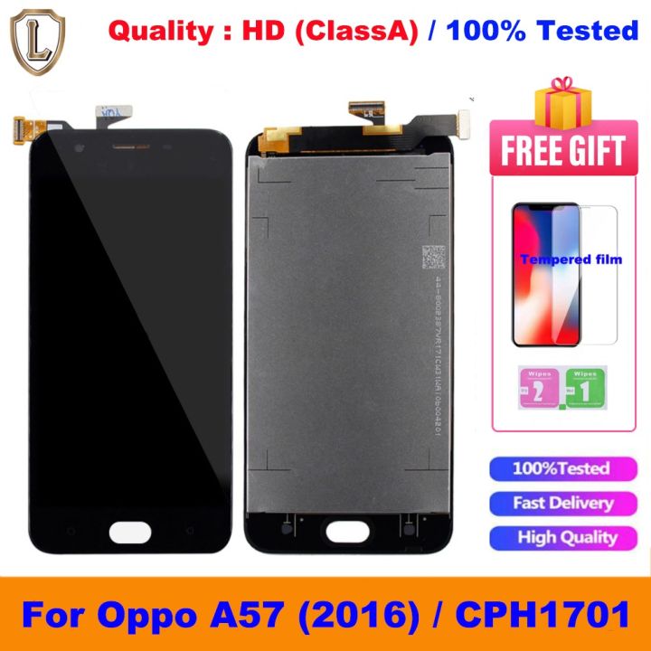 100% Tested LCD For OPPO A57 （2016）A57M SP3672W HD LCD DISPLAY TOUCH ...