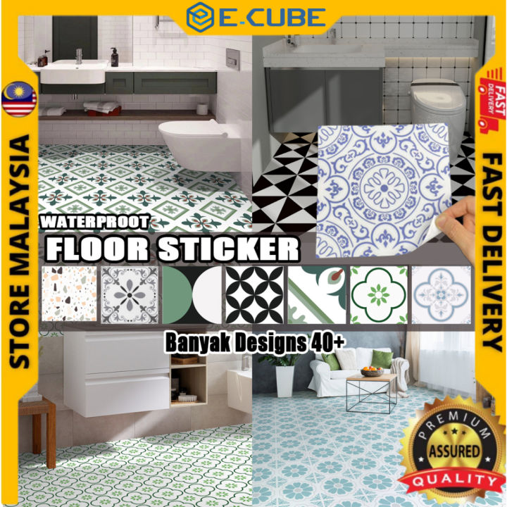 PVC Waterproof Floor Sticker Waterproof Wallpaper Self Adhesive Kitchen ...