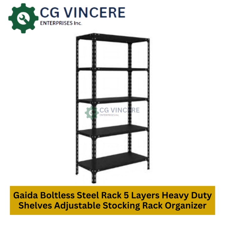 Gaida Boltless Steel Rack 5 Layers Heavy Duty Shelves Adjustable ...