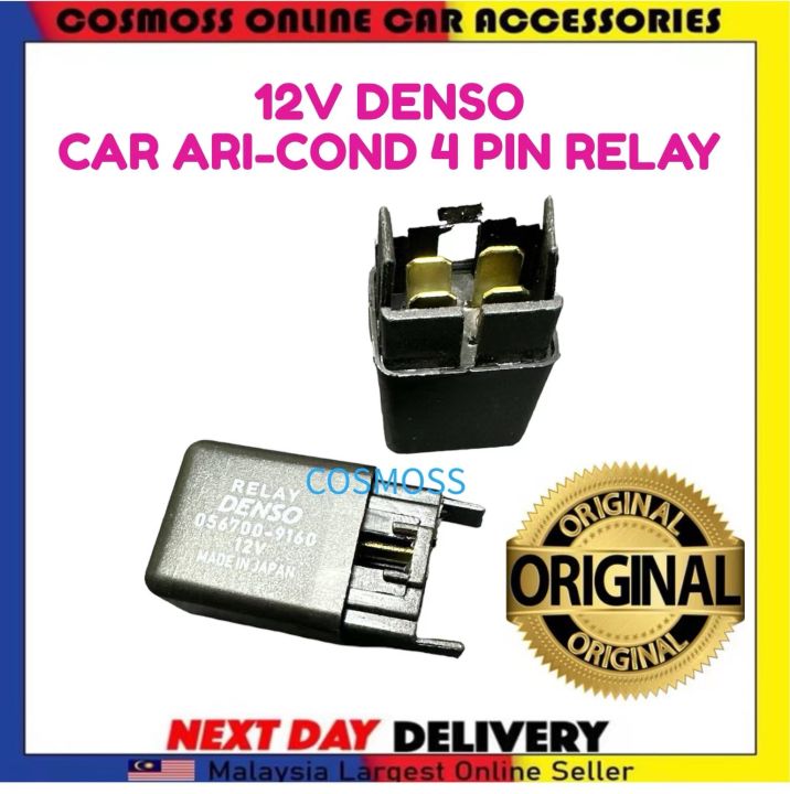 DENSO 12V CAR 4 PIN AIRCOND AIR-COND RELAY FOR PROTON TOYOTA HONDA ...