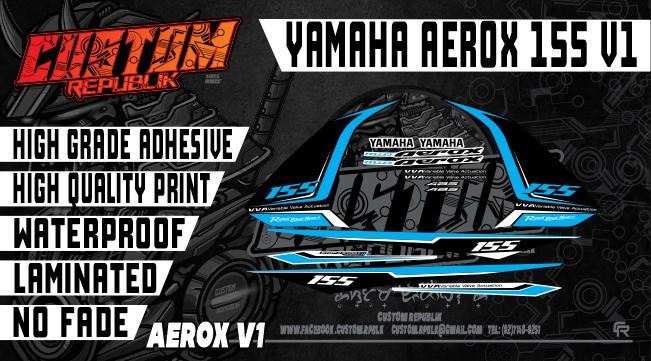 Yamaha Aerox 155 V1 Revs Your Heart Decals Set | Lazada PH