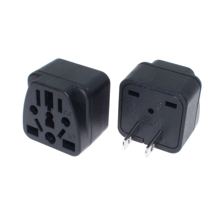 Universal Travel adapter Plugs to type A US 2 Flat Parallel Pins Power ...